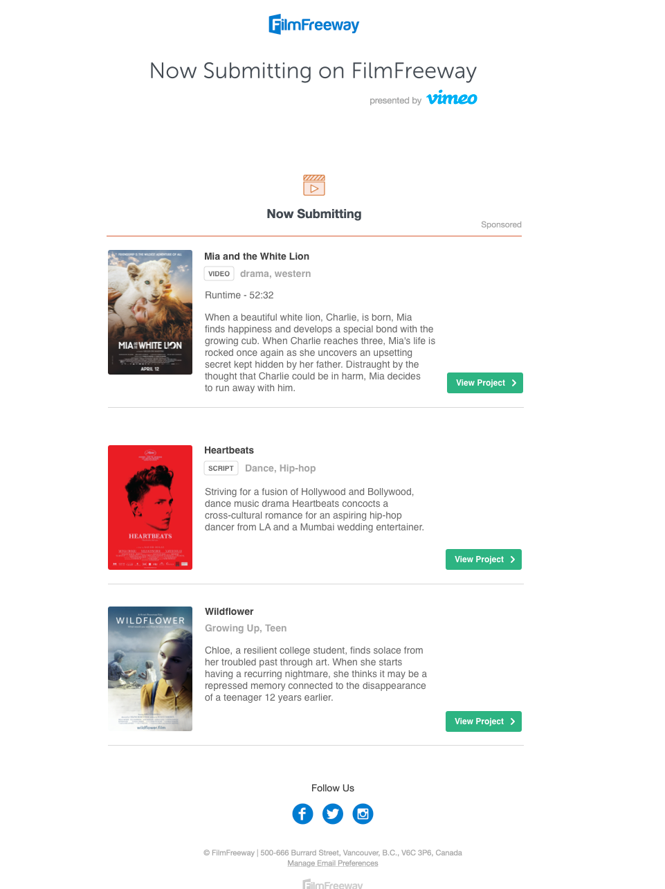 Promote Your Project - FilmFreeway